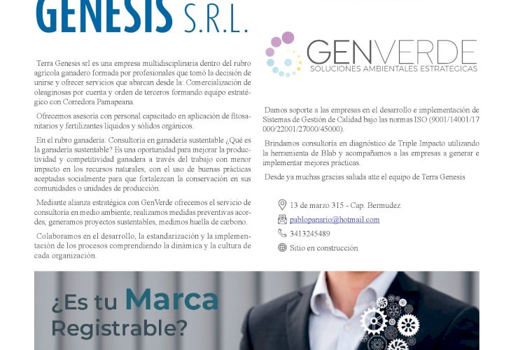 TERRA GÉNESIS SRL - Publicaciones